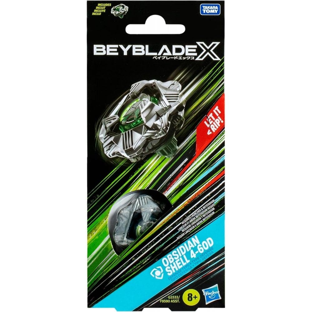 Beyblade x Obsidian Shell 4-60D Top Battle Toy | Lennie's Toys