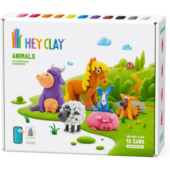 Hey Clay Animals 15 Can Set - Creative Fun for Kids | Lennie's Toys