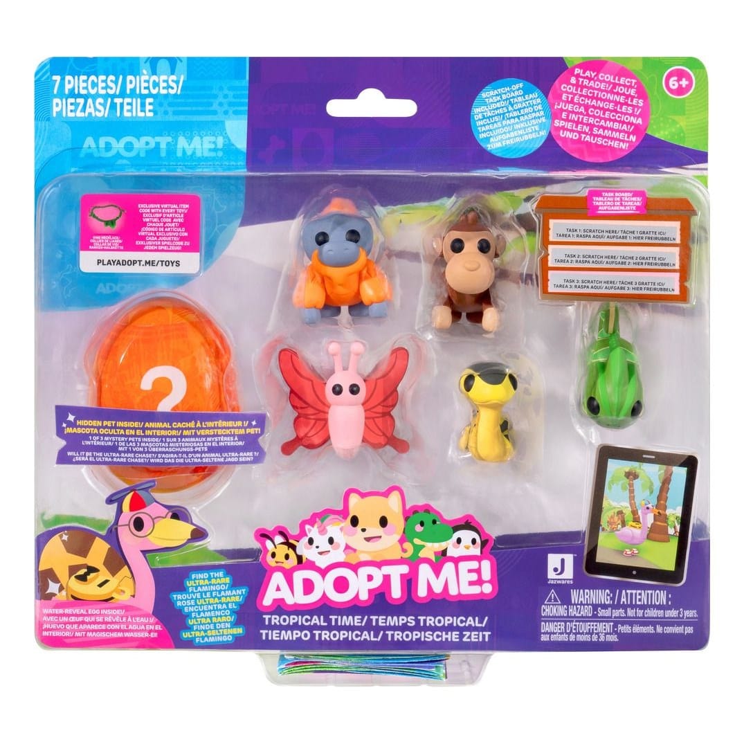 Adopt Me 6 Figure Pets Multipack Tropical Time | Lennie's Toys