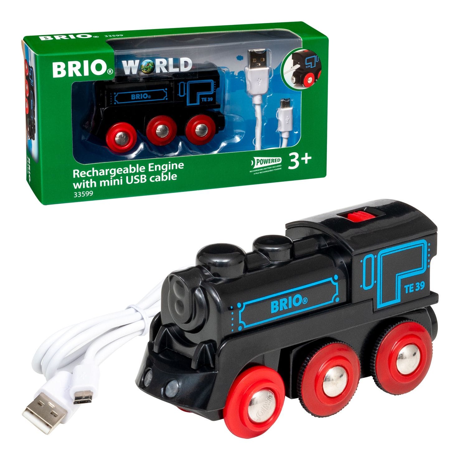 Brio Rechargeable Engine with Mini USB Cable | Lennie's Toys