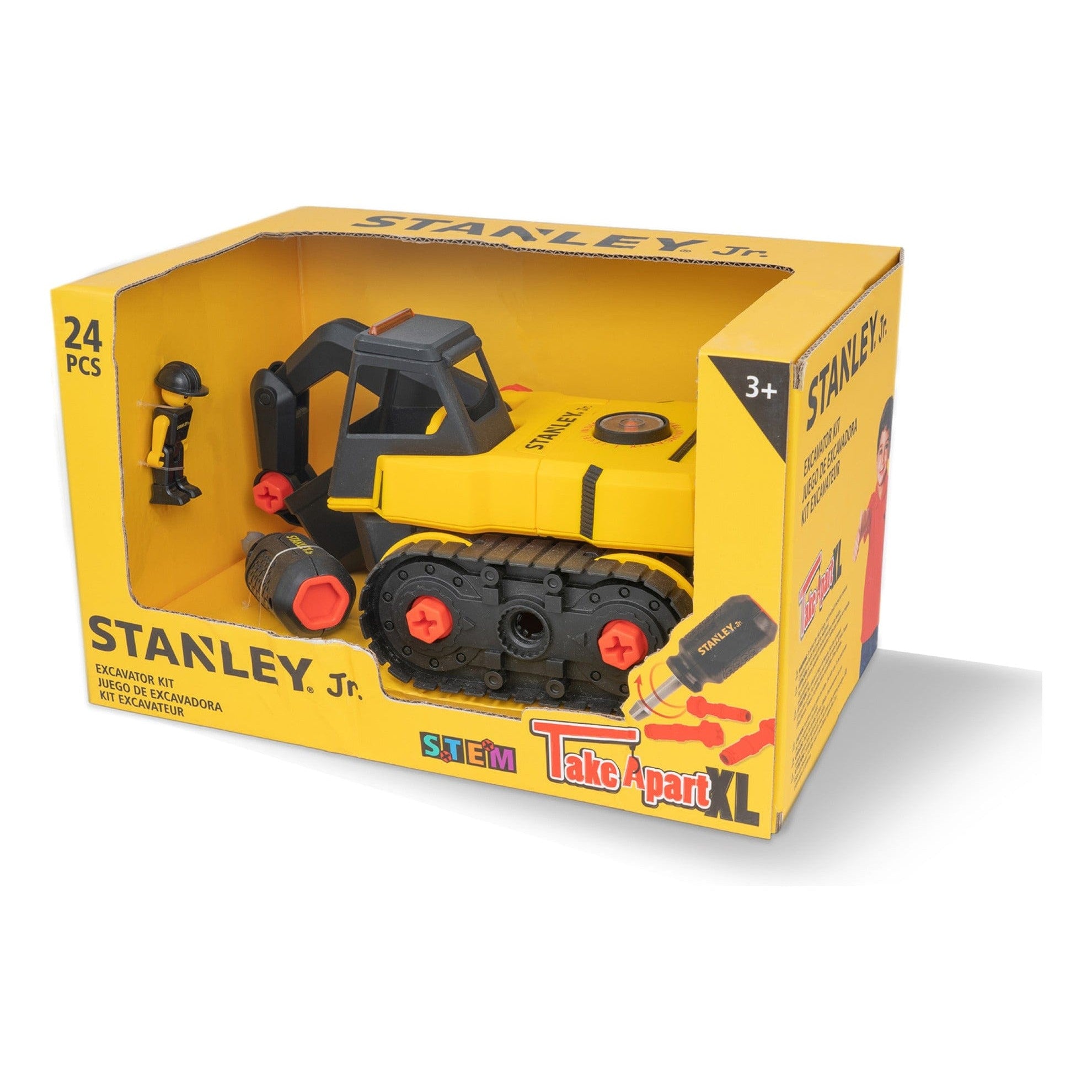 Stanley Jr Take Apart XL Excavator Toy Playset | Lennie's Toys