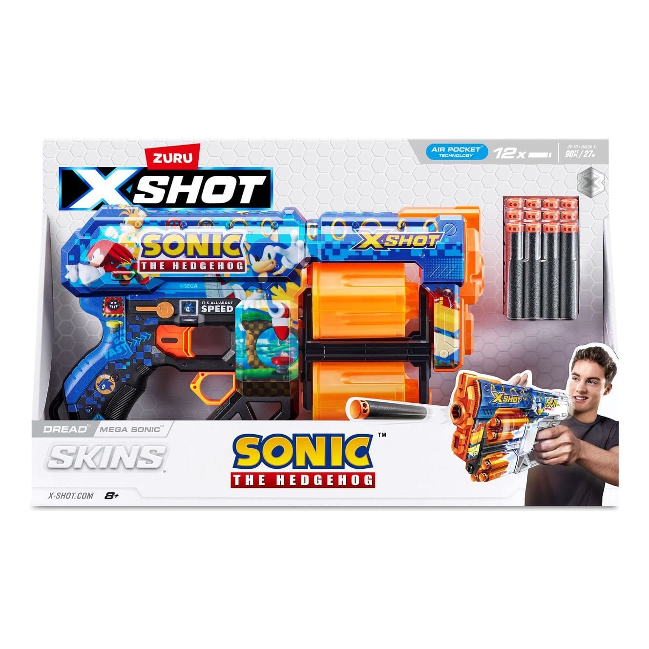 XShot Skins Dread Sonic Custom Blaster Skins | Lennie's Toys