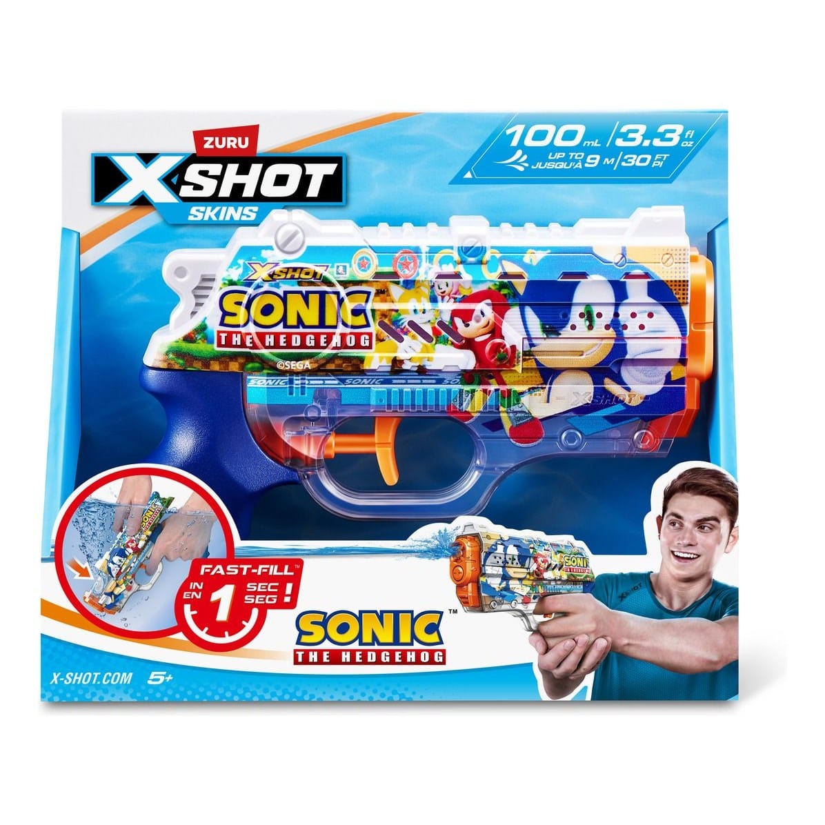 XShot Water Fast-Fill Nano Sonic S1 Blaster | Lennie's Toys
