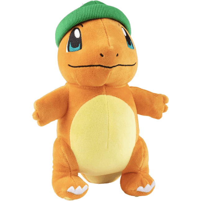 Pokémon Charmander Plush with Beanie – 8” Holiday Edition | Lennie's Toys