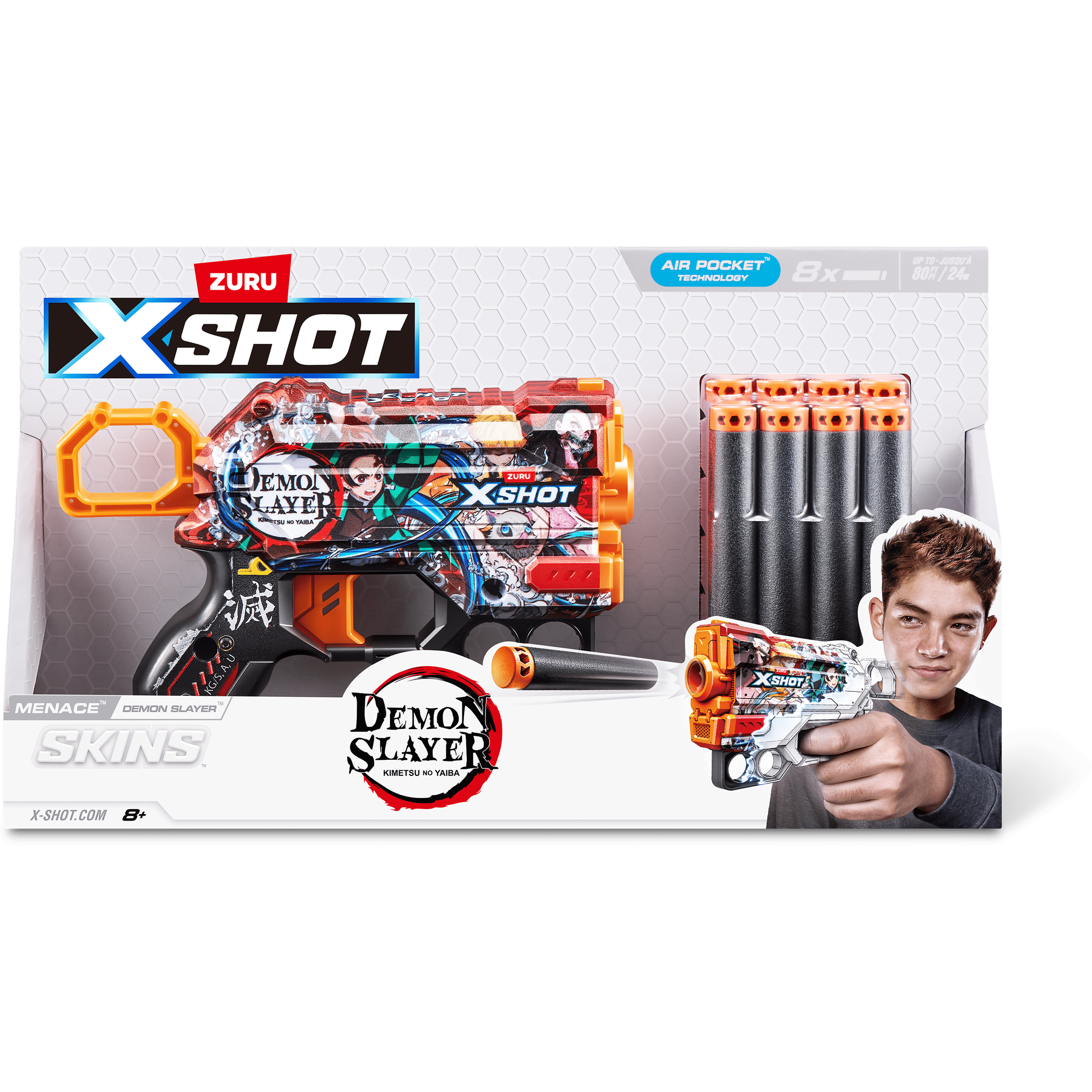 XShot Skins S1 Menace Demon Slayer (8 Darts) Blaster | Lennie's Toys