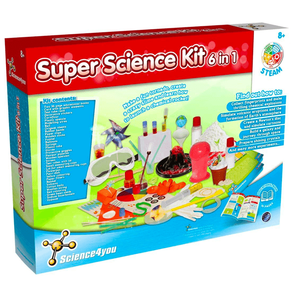 Science4You- Super Science Kit 6-in-1 Science4You- Super Science Kit 6-in-1